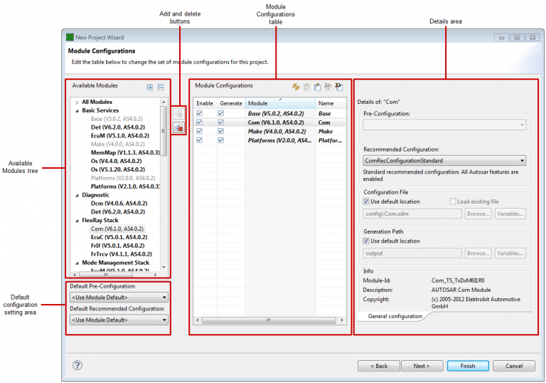Working with EB tresos Studio – Elektrobit